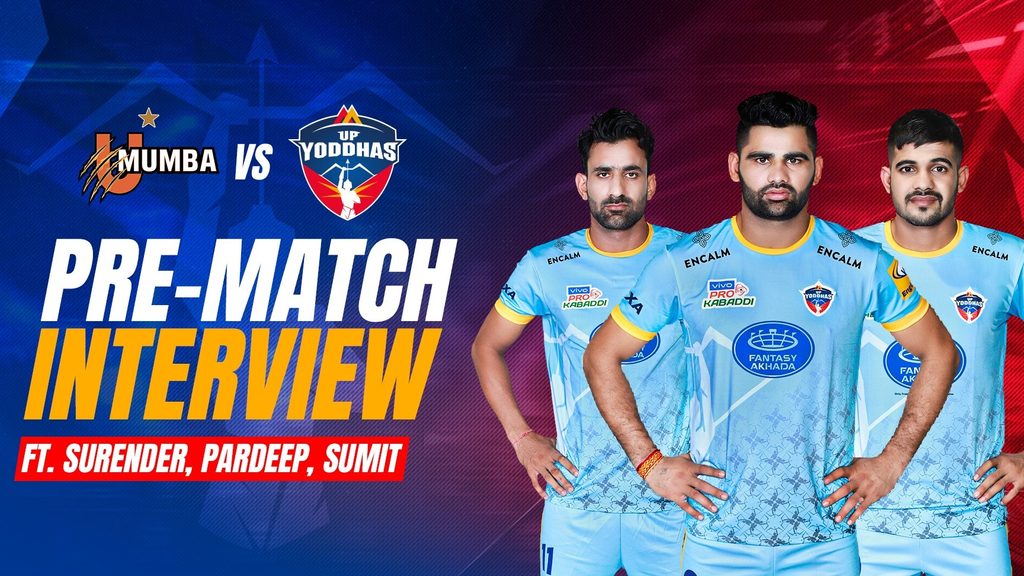 Pre-Match Interview ft. Pardeep, Surender, Sumit | U.P. Yoddhas | VIVO Pro Kabaddi